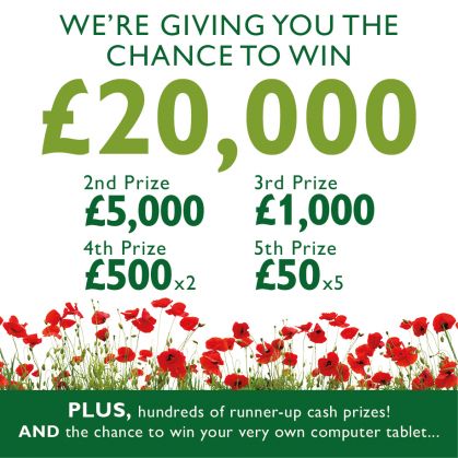 Royal British Legion | Spring Poppy Raffle 2024 - Raffle Home Page ...