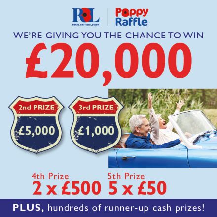 Royal British Legion | Summer Poppy Raffle 2024 - Raffle Home Page ...